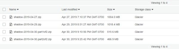 Big Data Backup to S3 Glacier via Java SDK with Spend Evaluation